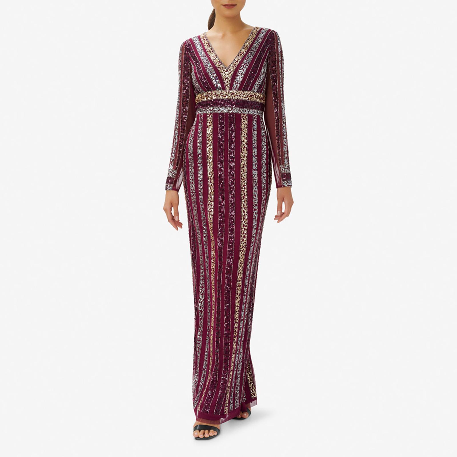 Multi Beaded Column Dress - BrandAlley
