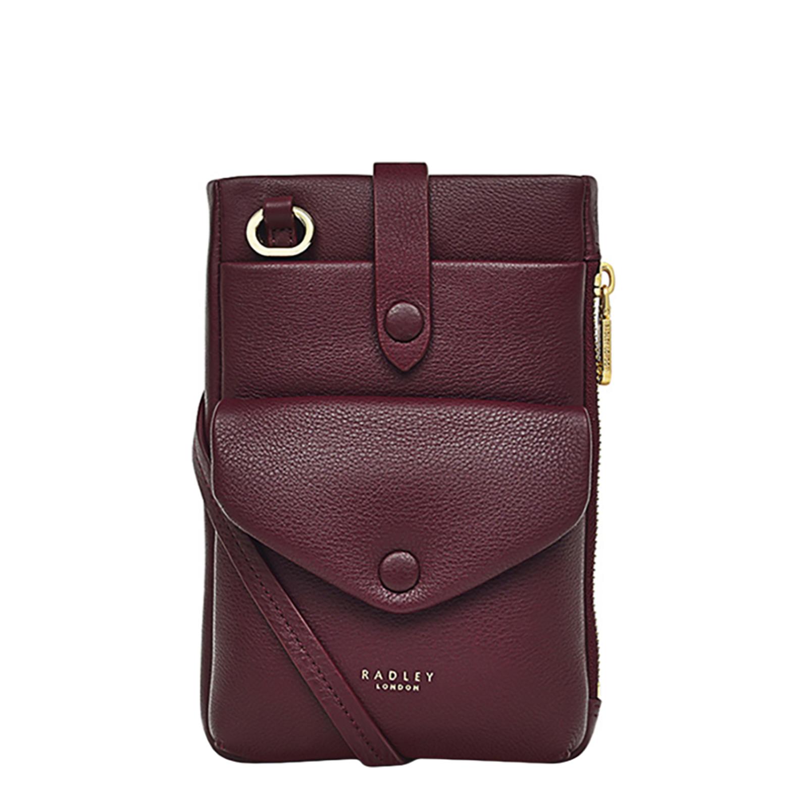 Dark Red Mallow Street Large Phone Crossbody - BrandAlley