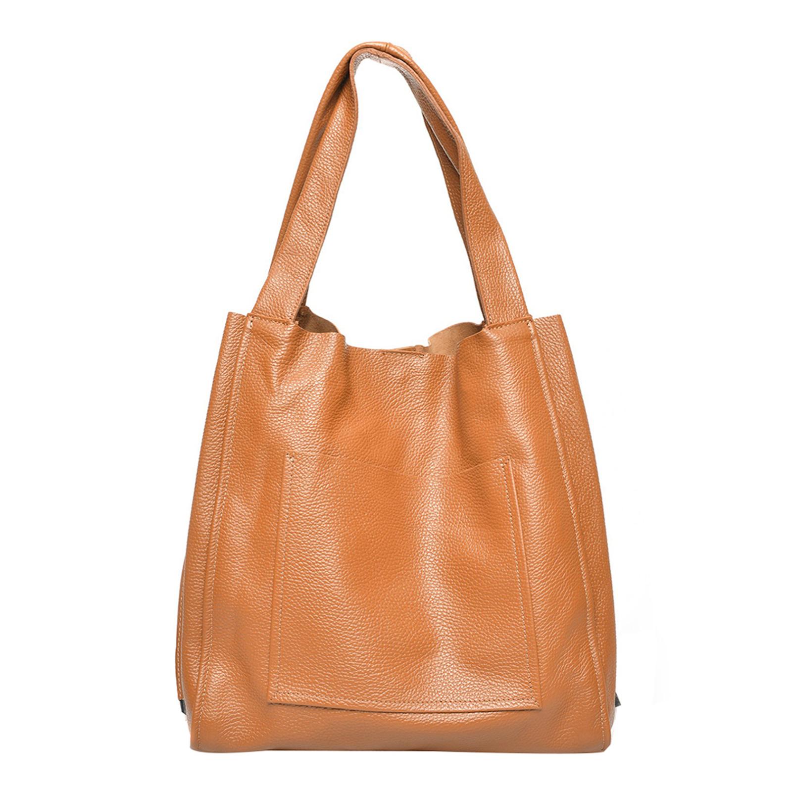 Brown Italian Leather Tote Bag - BrandAlley