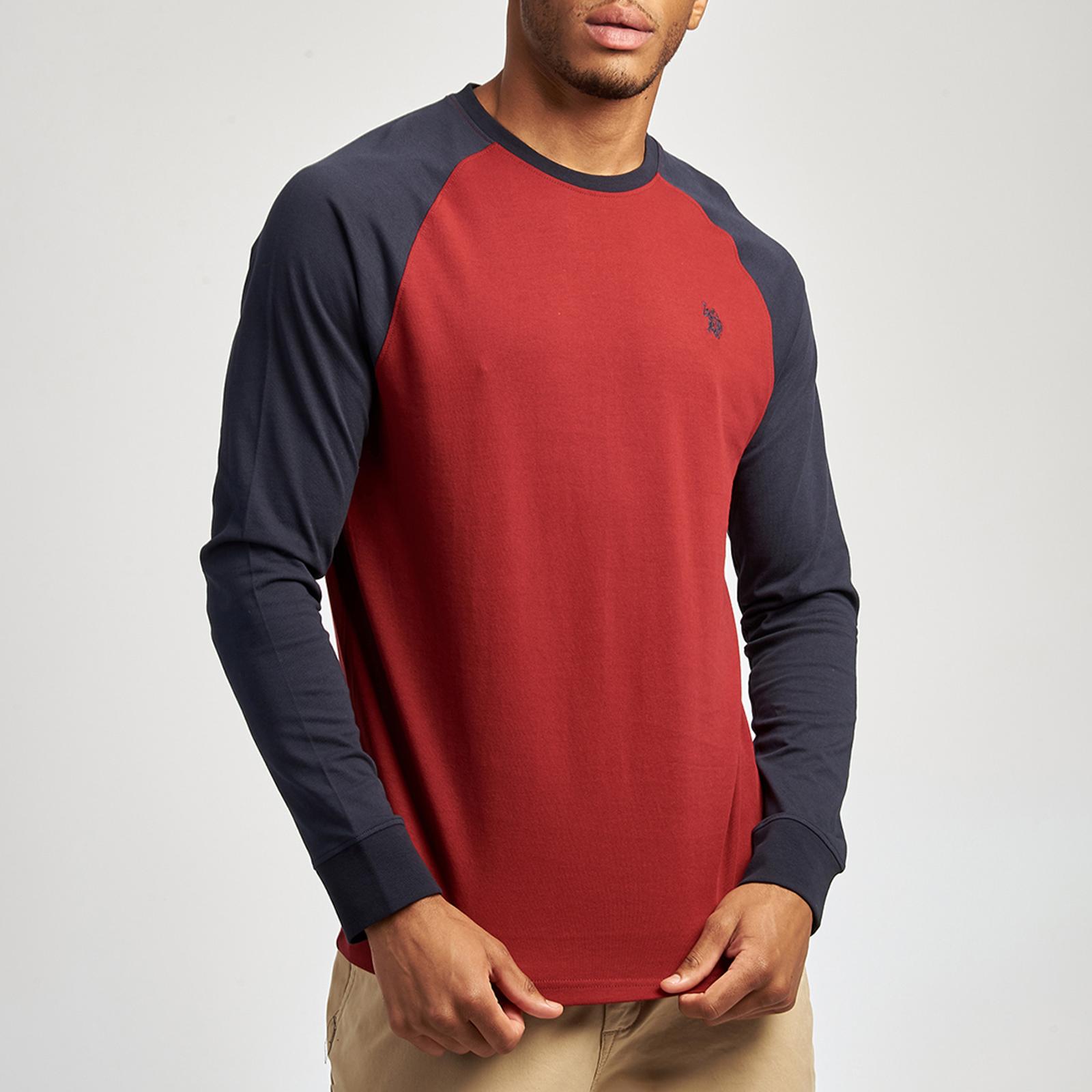Red Raglan Cotton T-Shirt - BrandAlley
