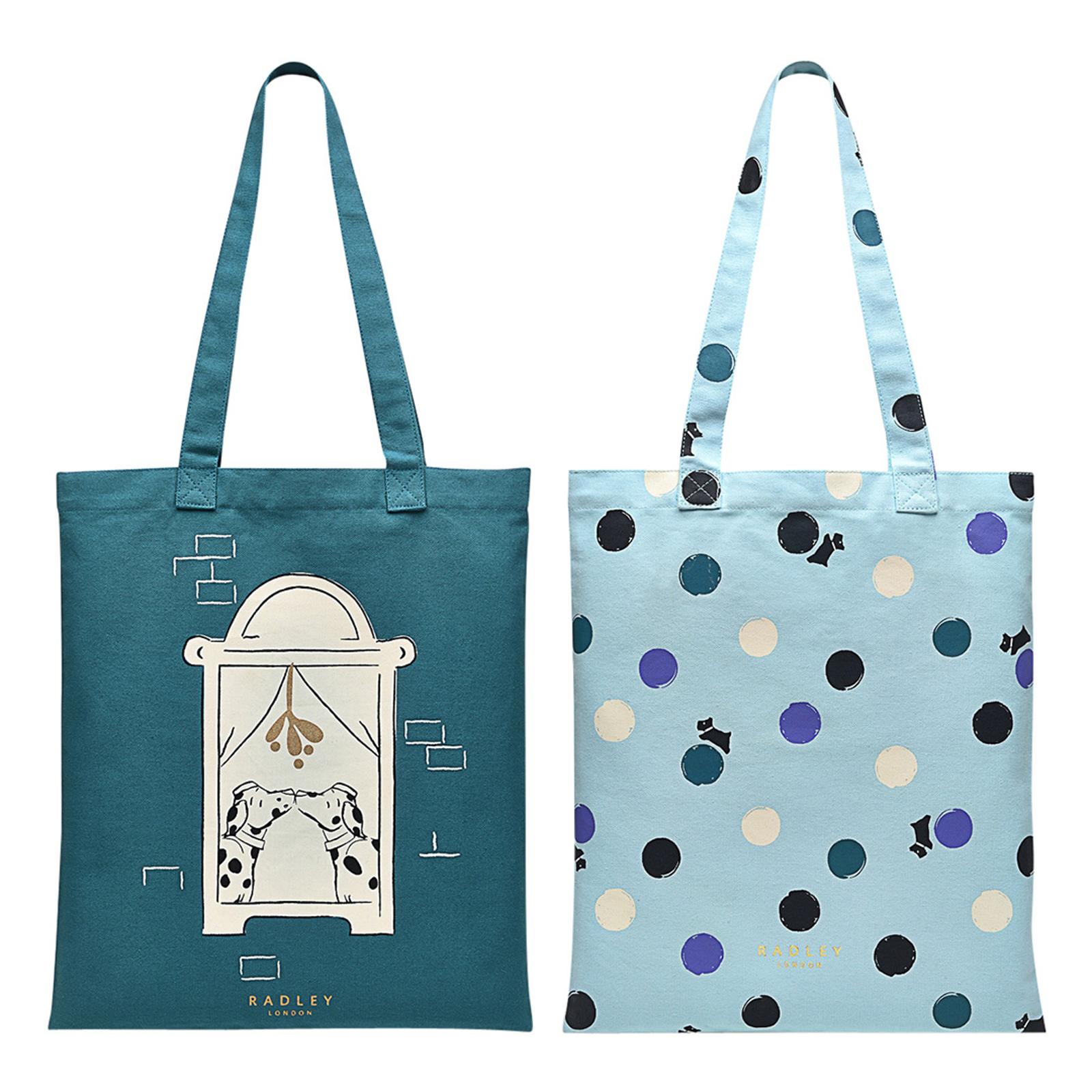 Dark Green 2 Pack Medium Totes - BrandAlley