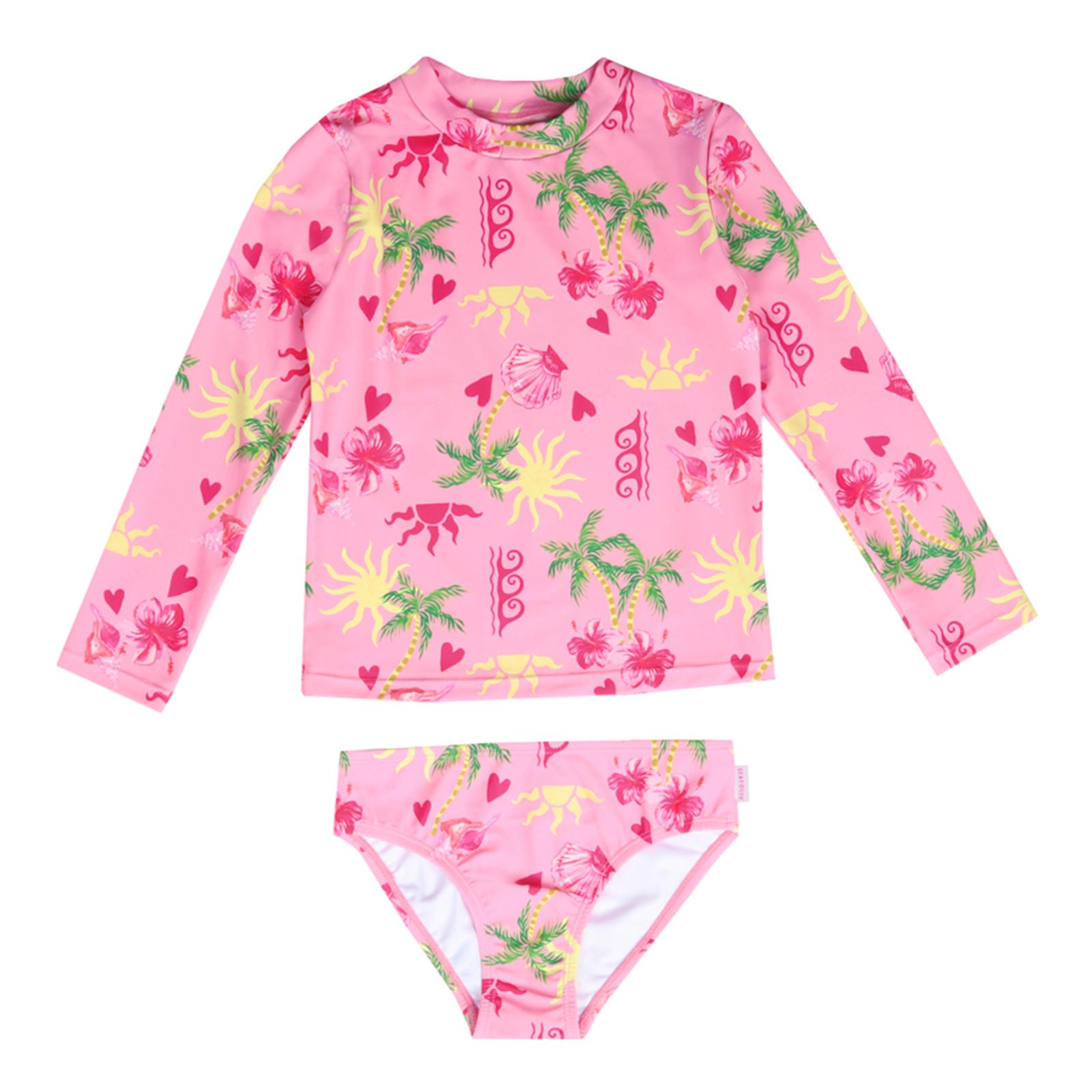 Pink Summer Love Junior Rashie Set - BrandAlley
