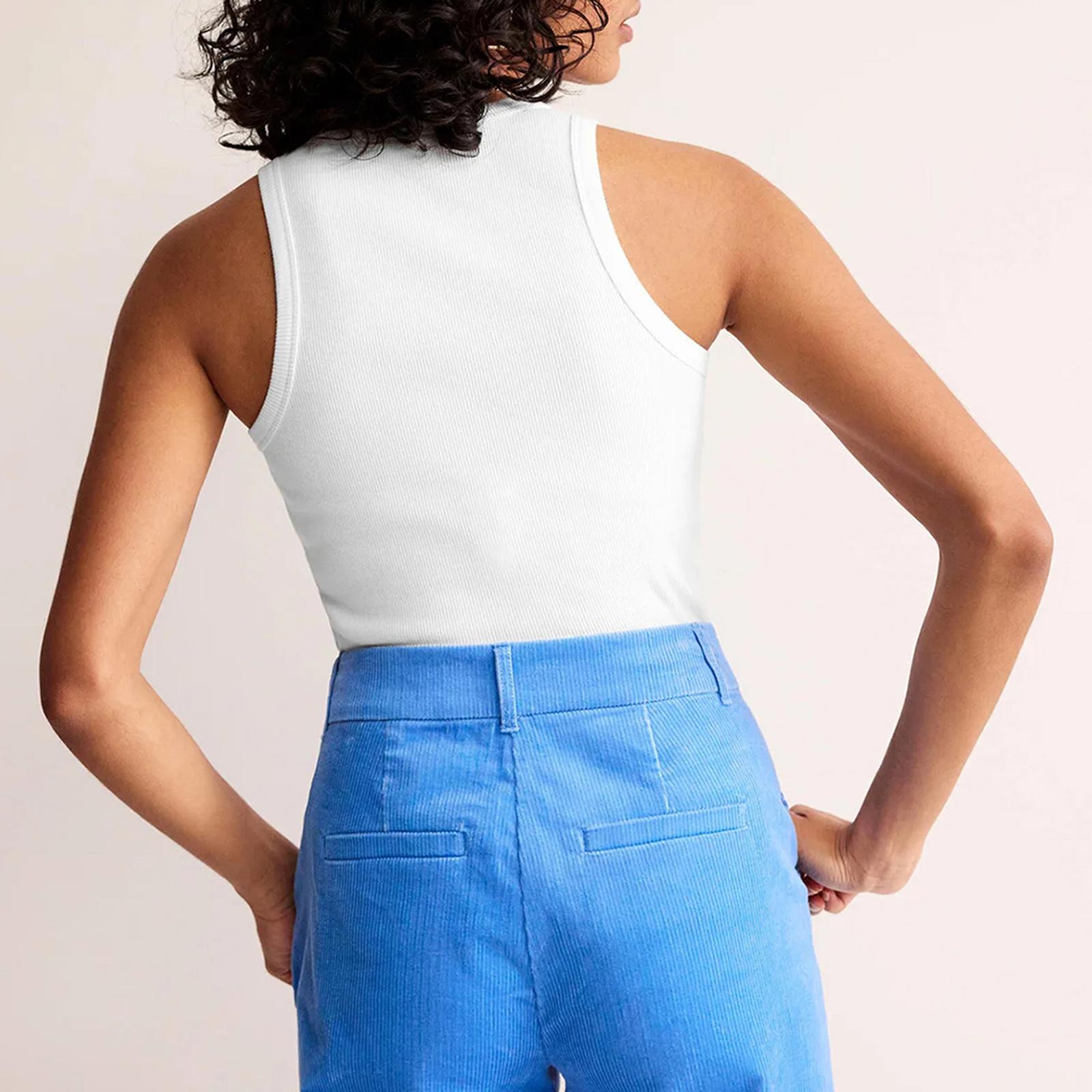 White Ribbed Vest - BrandAlley