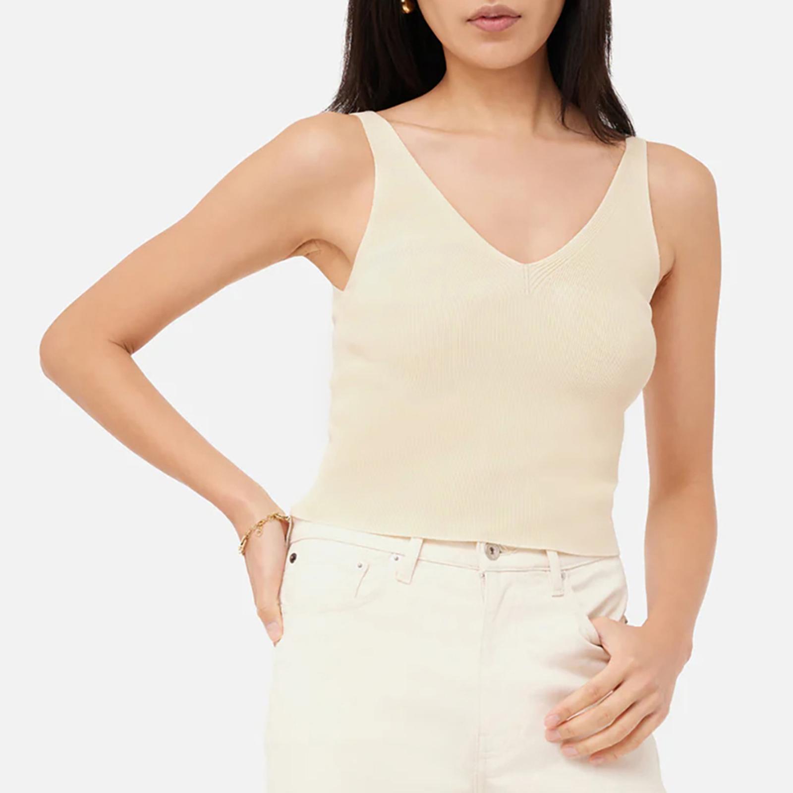 Cream Knit Tank Top - BrandAlley