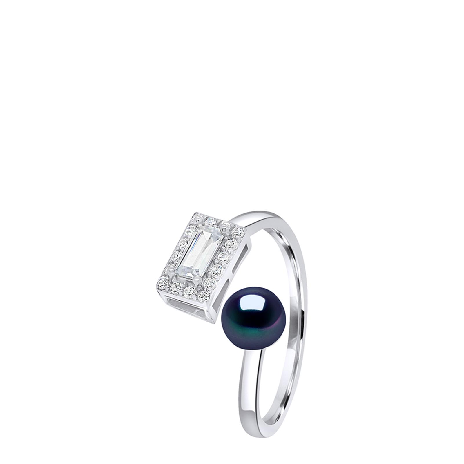 Black Freshwater Pearl Ring 5-6 mm - BrandAlley