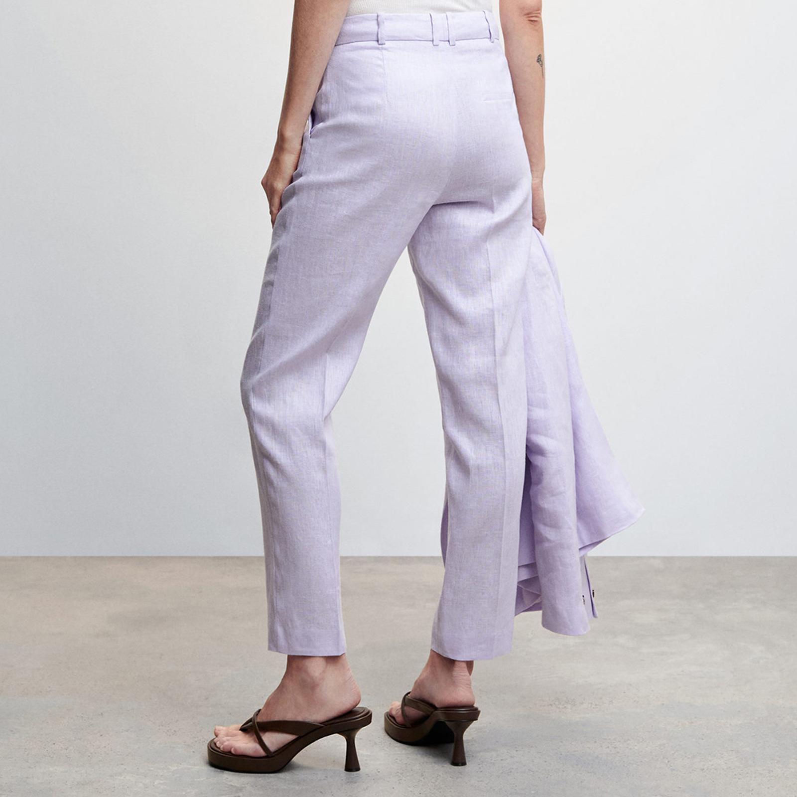 Light Purple Linen Suit Trousers - BrandAlley