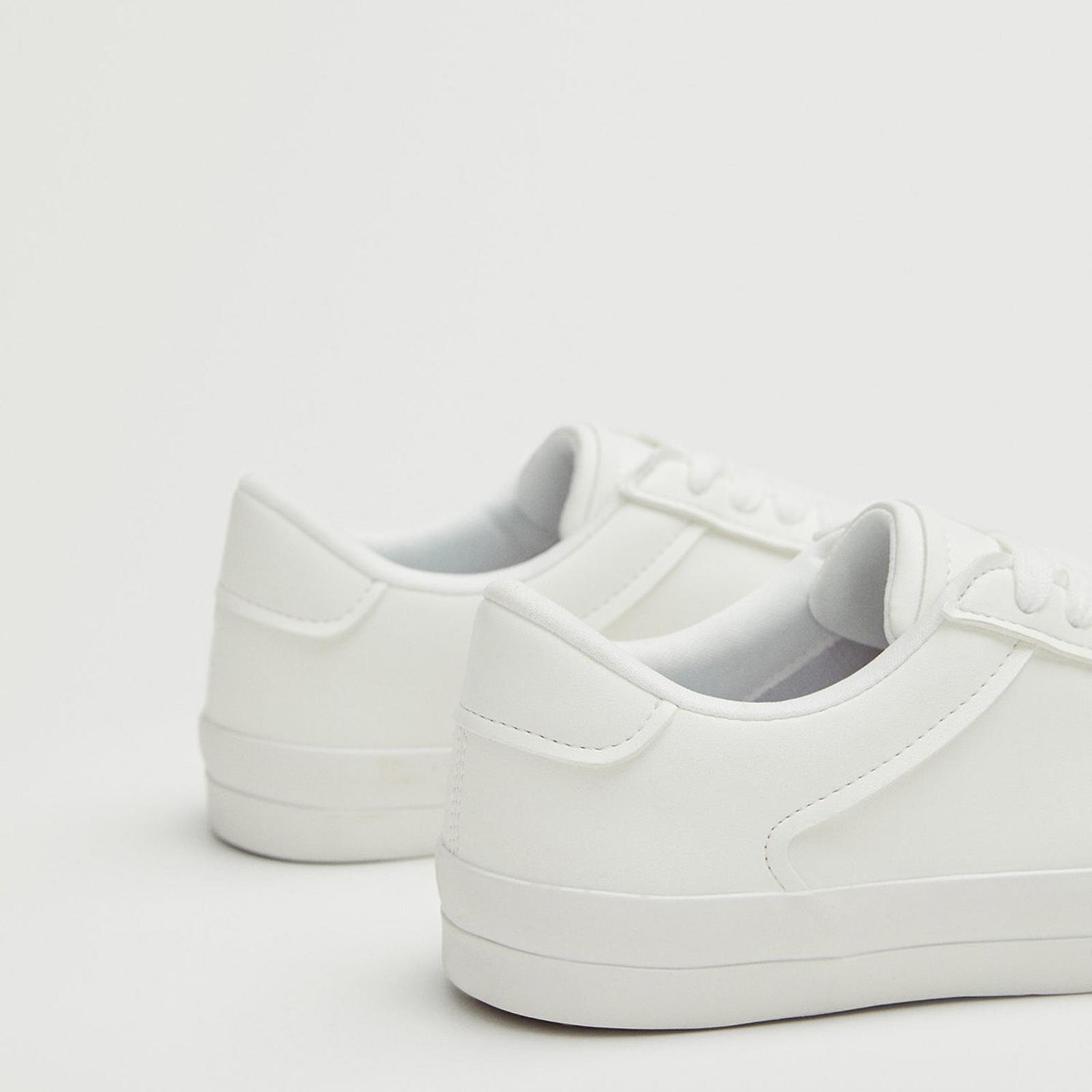 White Low Top Basic Trainers - BrandAlley