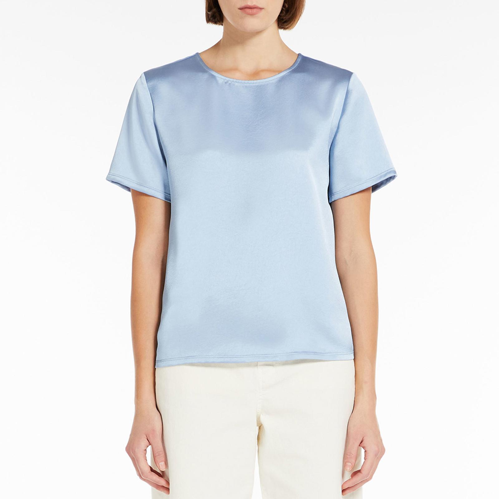 Light Blue Satin Top - BrandAlley