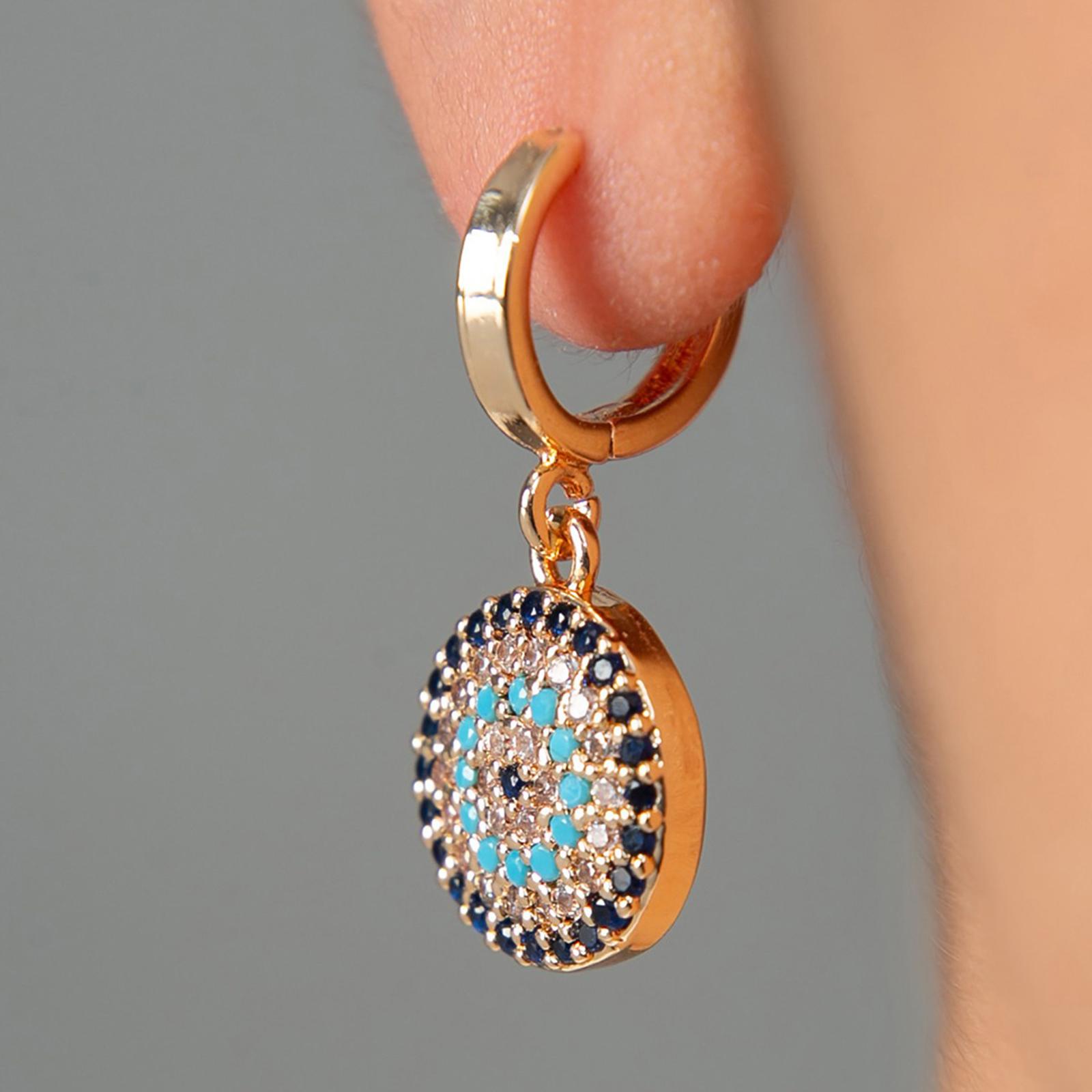 Gold Circle Drop Earring - BrandAlley