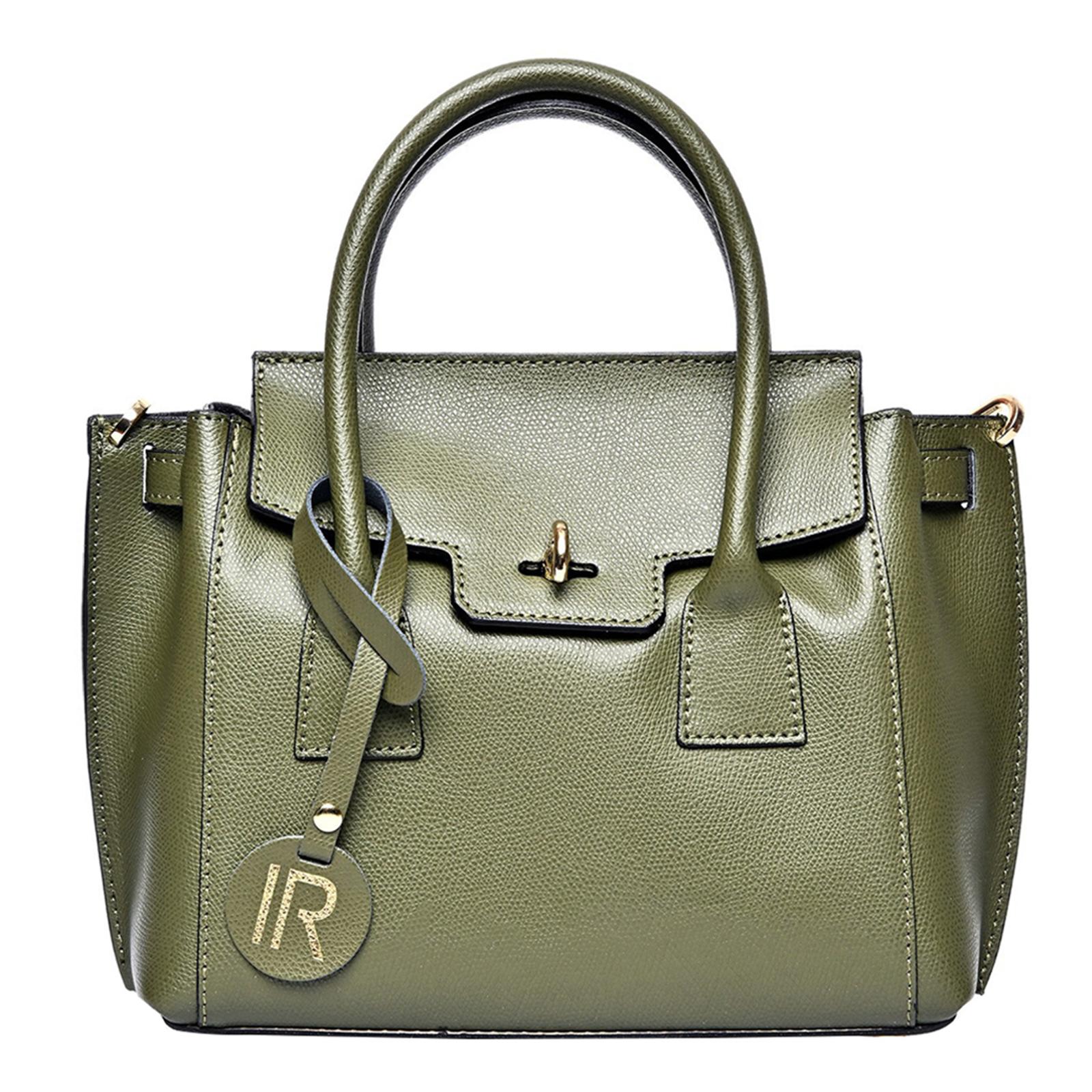 Green Leather Handbag - BrandAlley