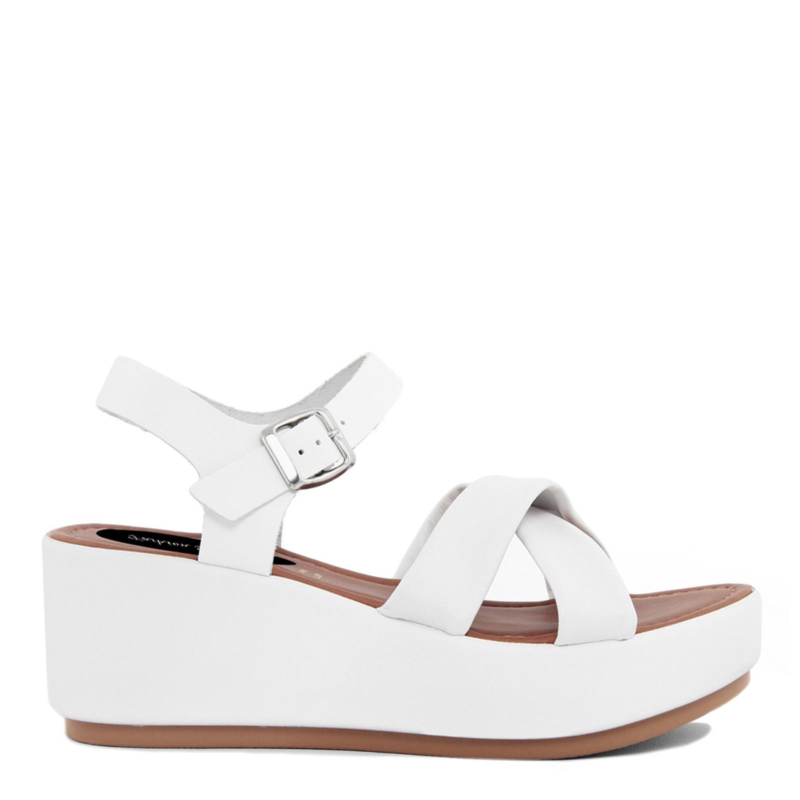 White Platform Sandal - BrandAlley