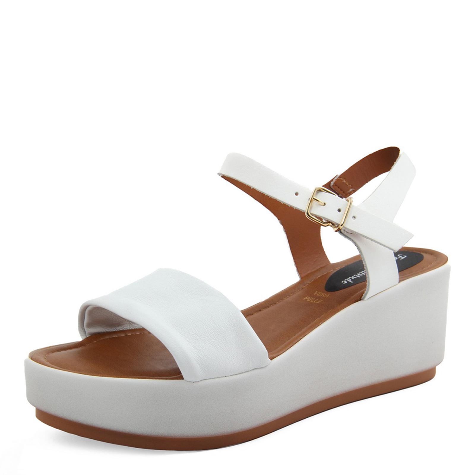 White Platform Sandal - BrandAlley