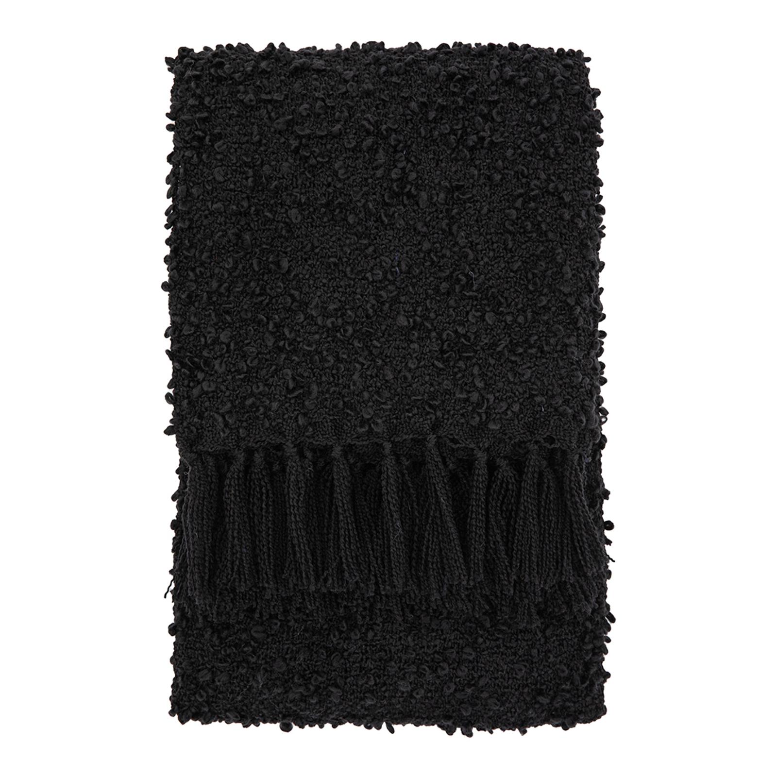 Briston Throw Black 130x170cm - BrandAlley