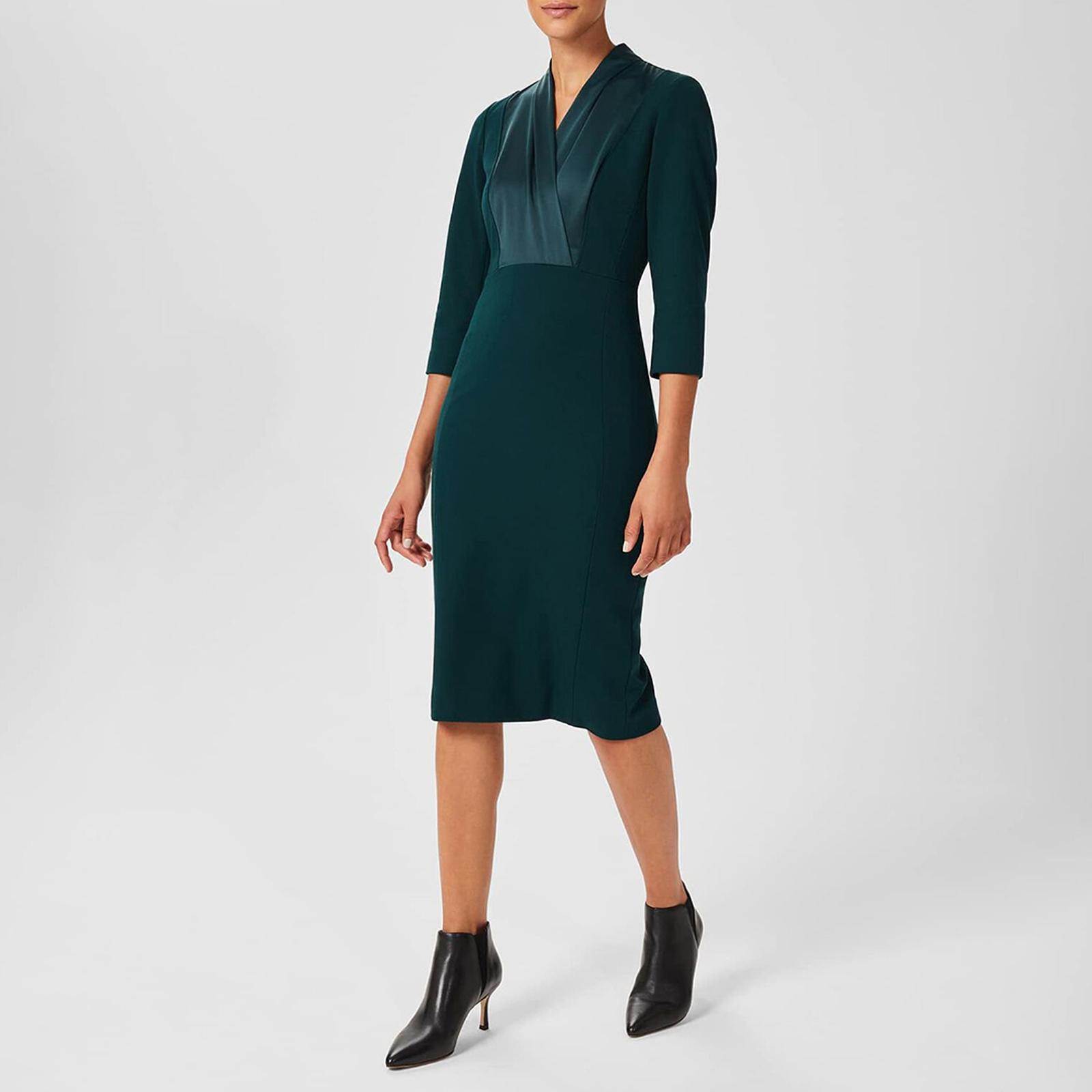 Dark Green Alisa Dress - BrandAlley