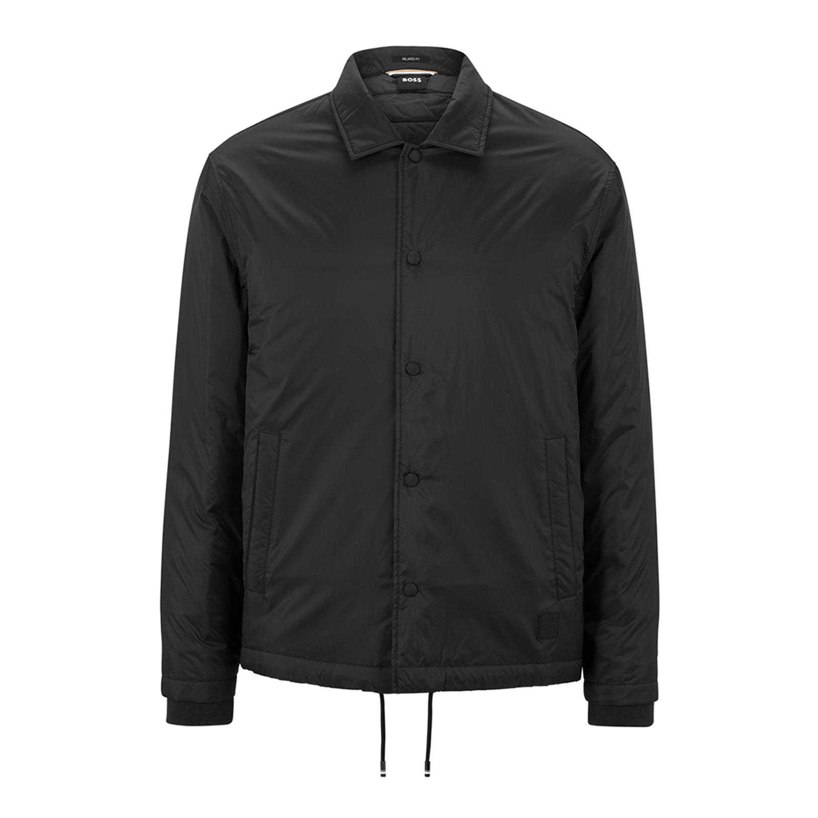 Black Nash Popper Coat - BrandAlley