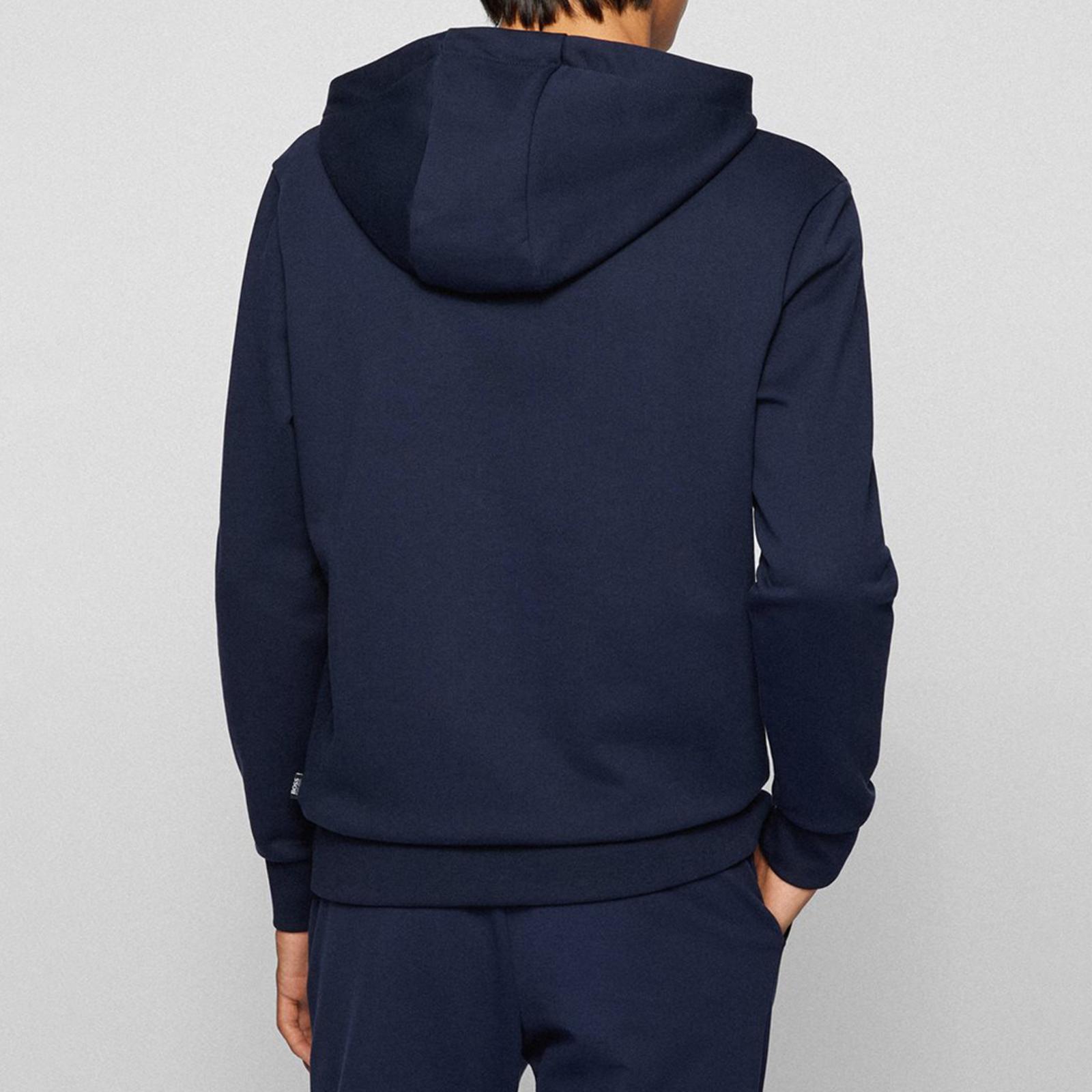 Dark Blue Seeger Cotton Hoodie - BrandAlley