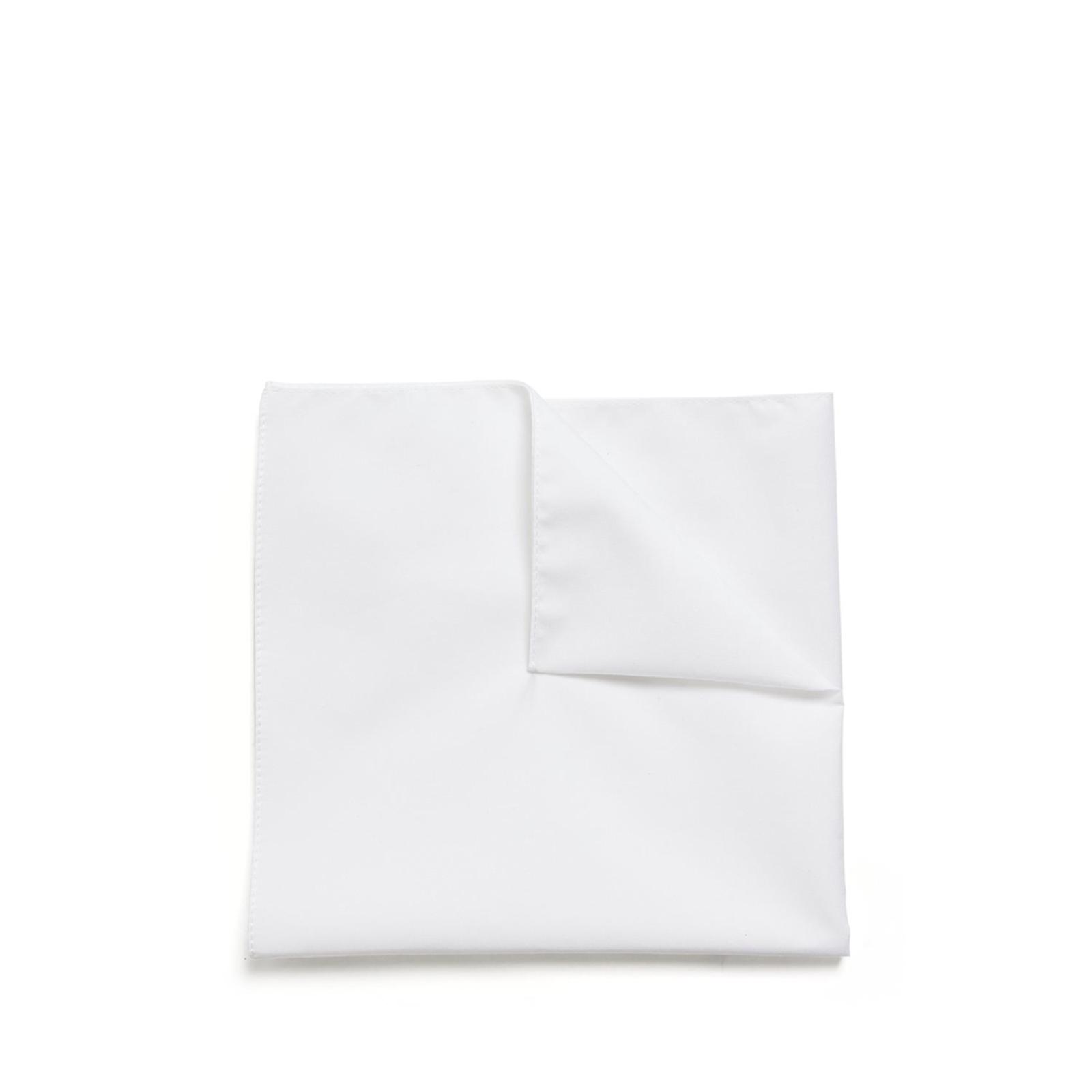 White Cotton Pocket Square - BrandAlley