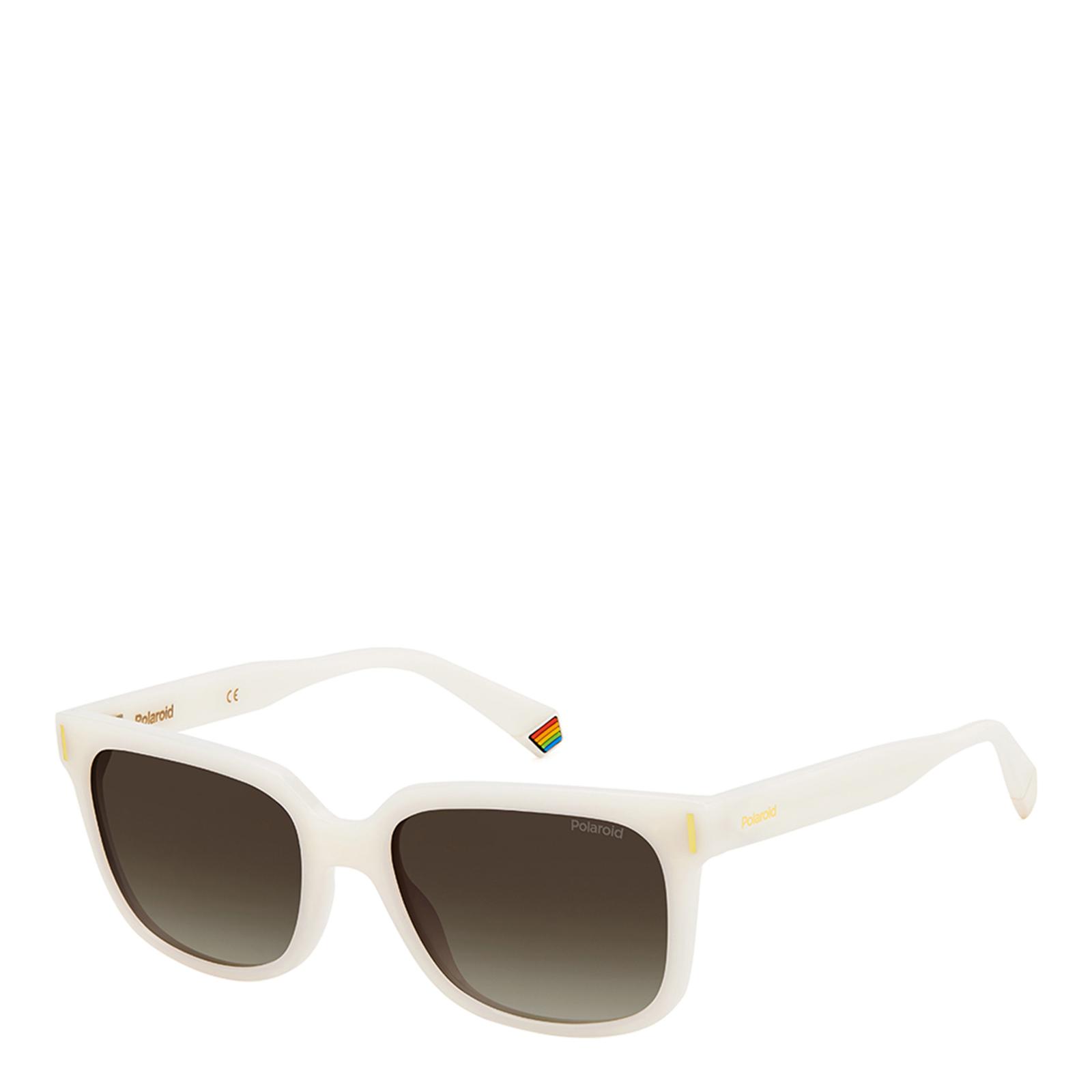 White Rectangular Sunglasses 54mm - BrandAlley