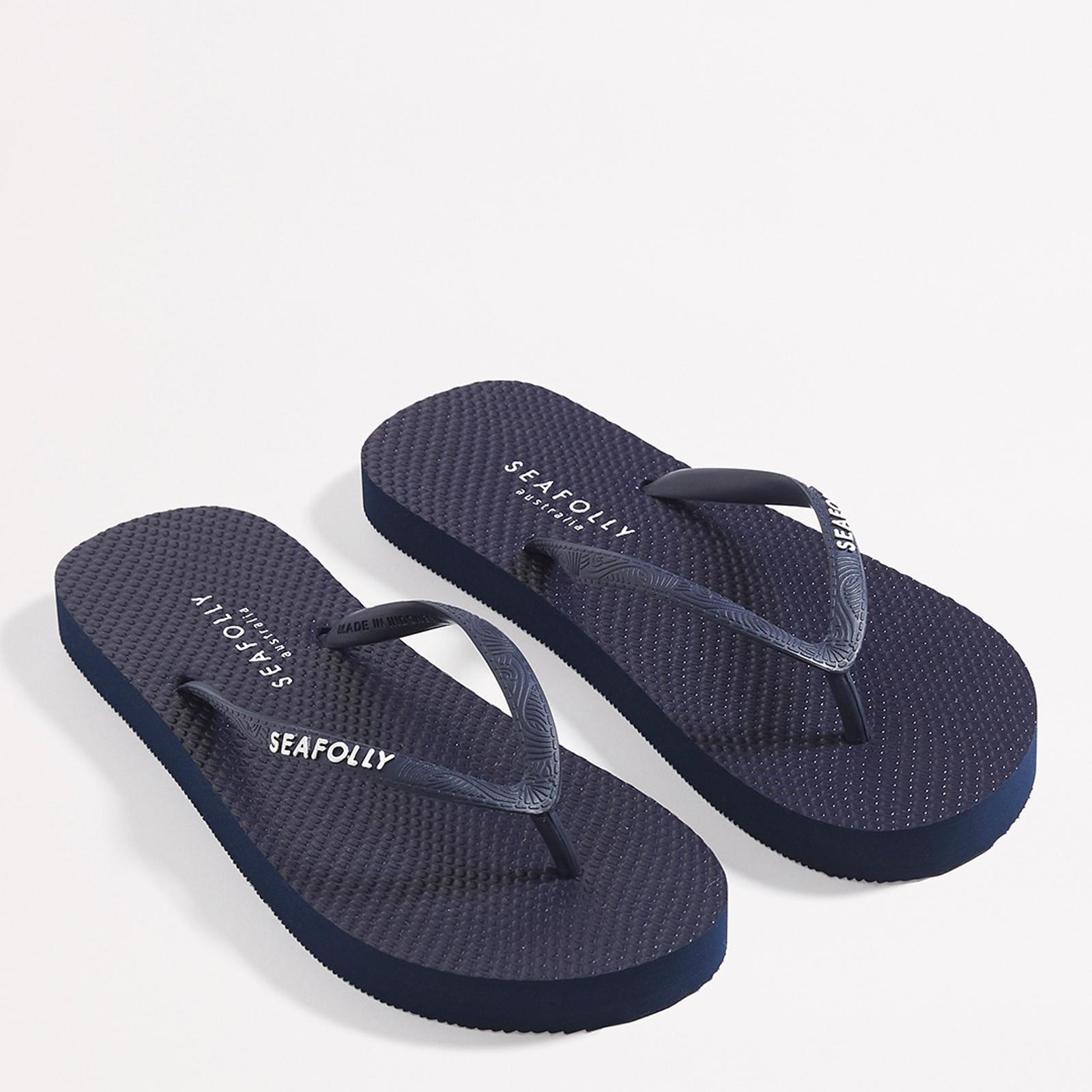 Navy Walkabout Navy Flip Flop - BrandAlley