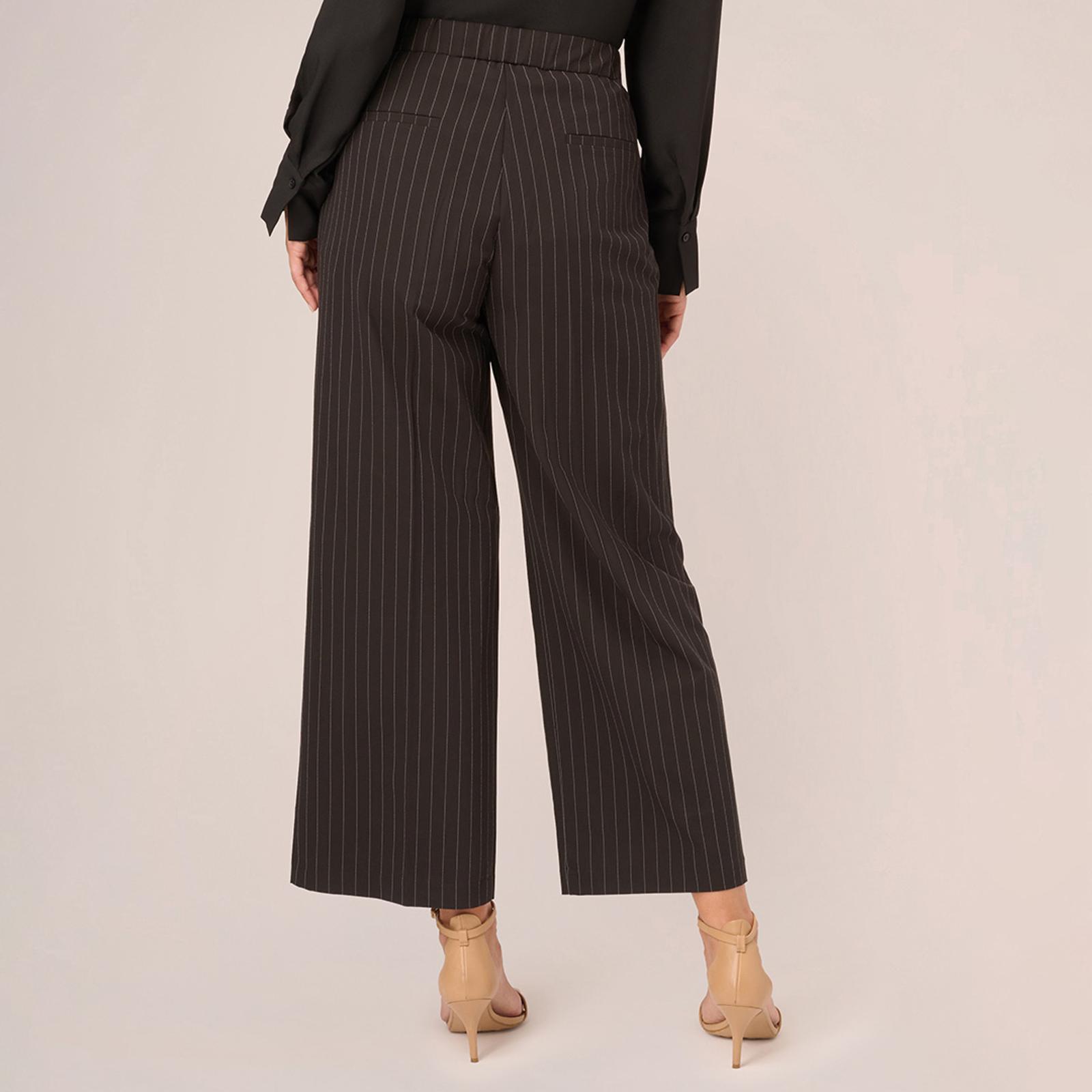 Black Ankle Elastic Back Pant - BrandAlley