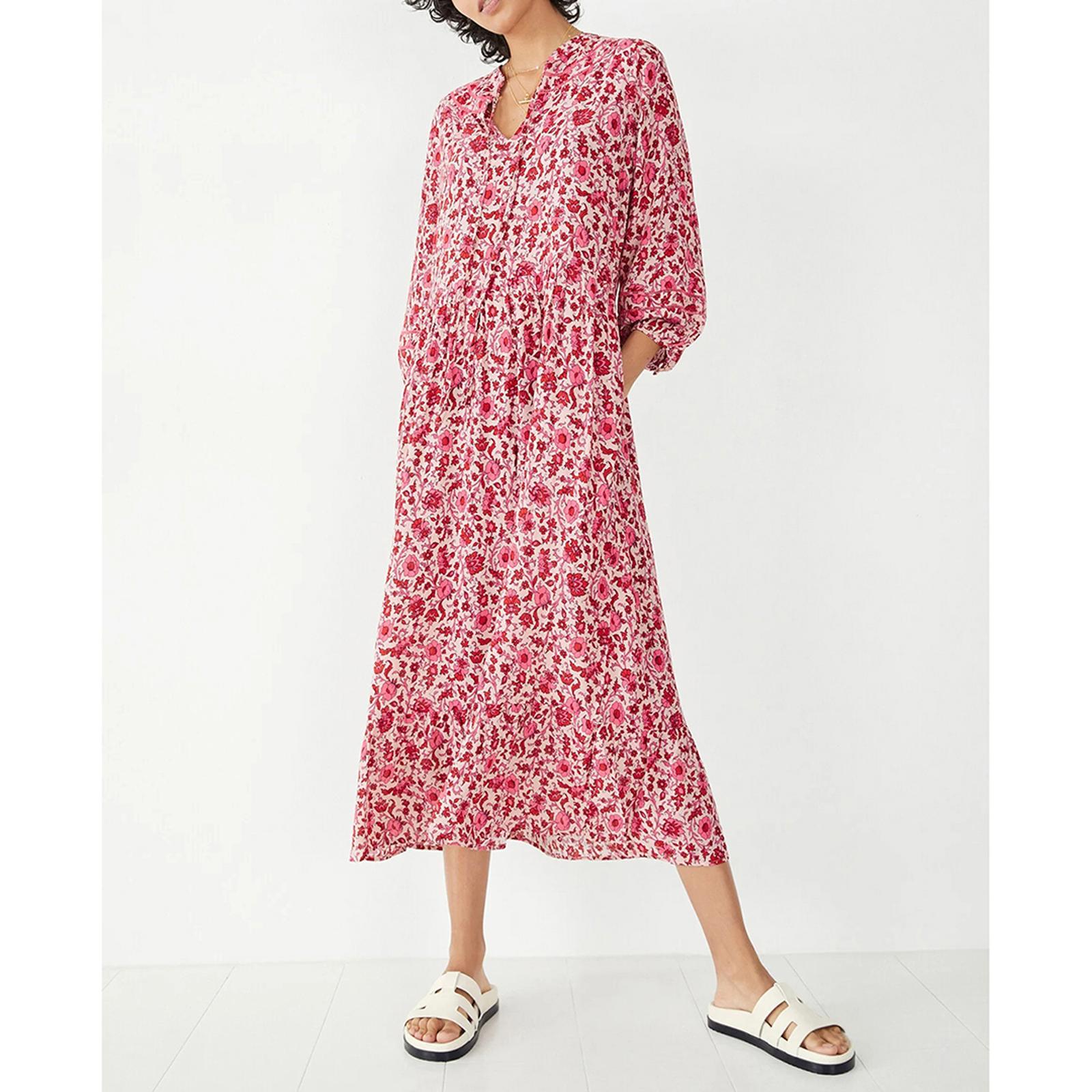 Pink Pearl Floral Midi Dress - Clothing - Women - BrandAlley