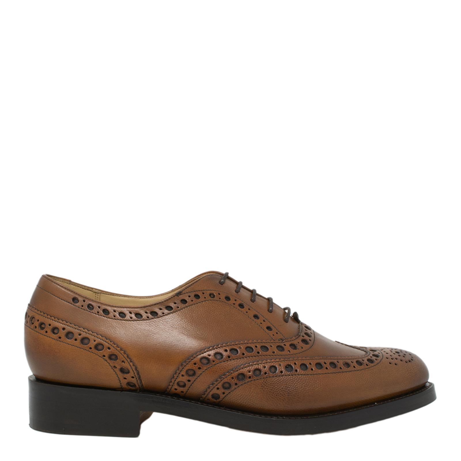 Tan Fine Grain Padstow Oxford Brogues - BrandAlley