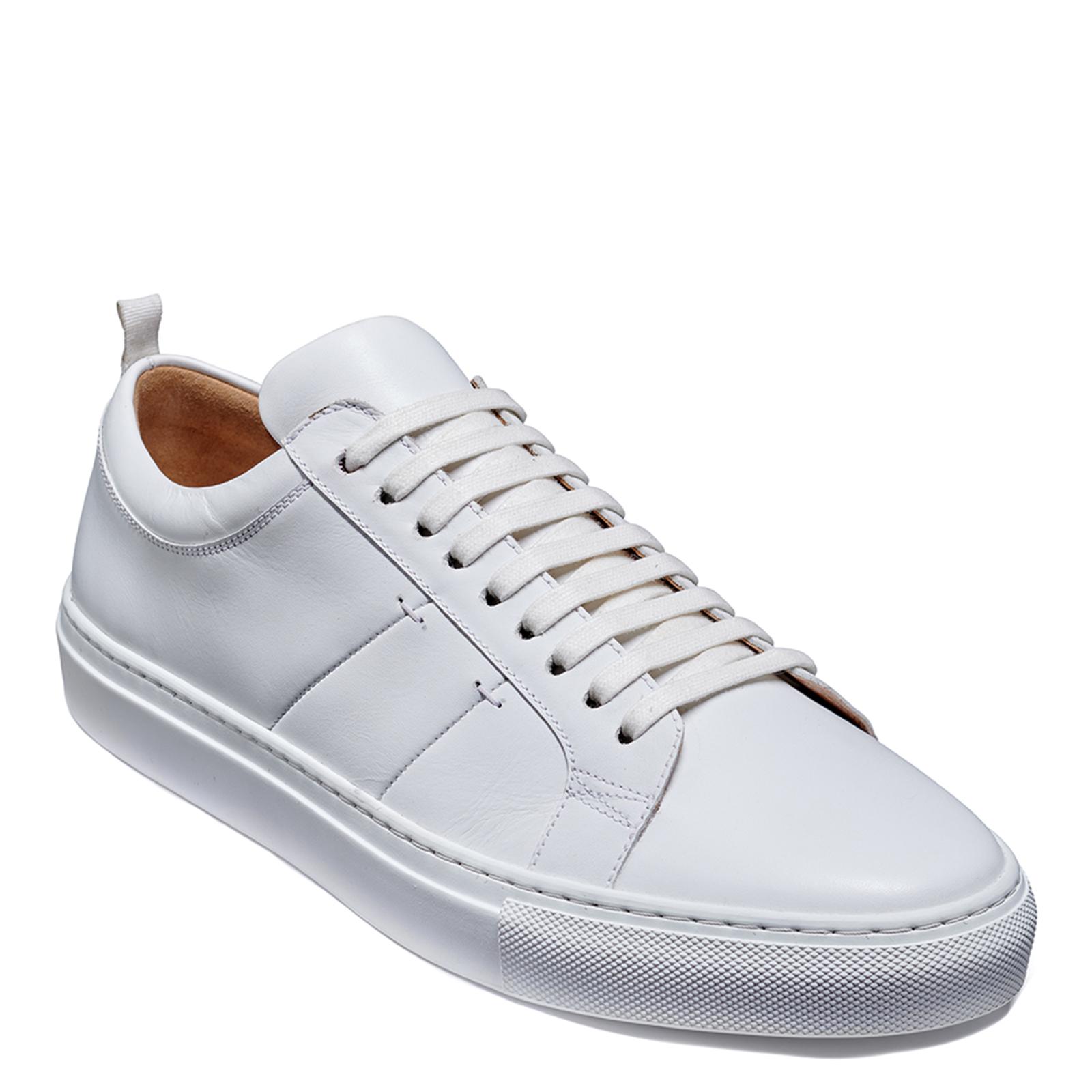 White Calf Leather Greg Trainers - BrandAlley