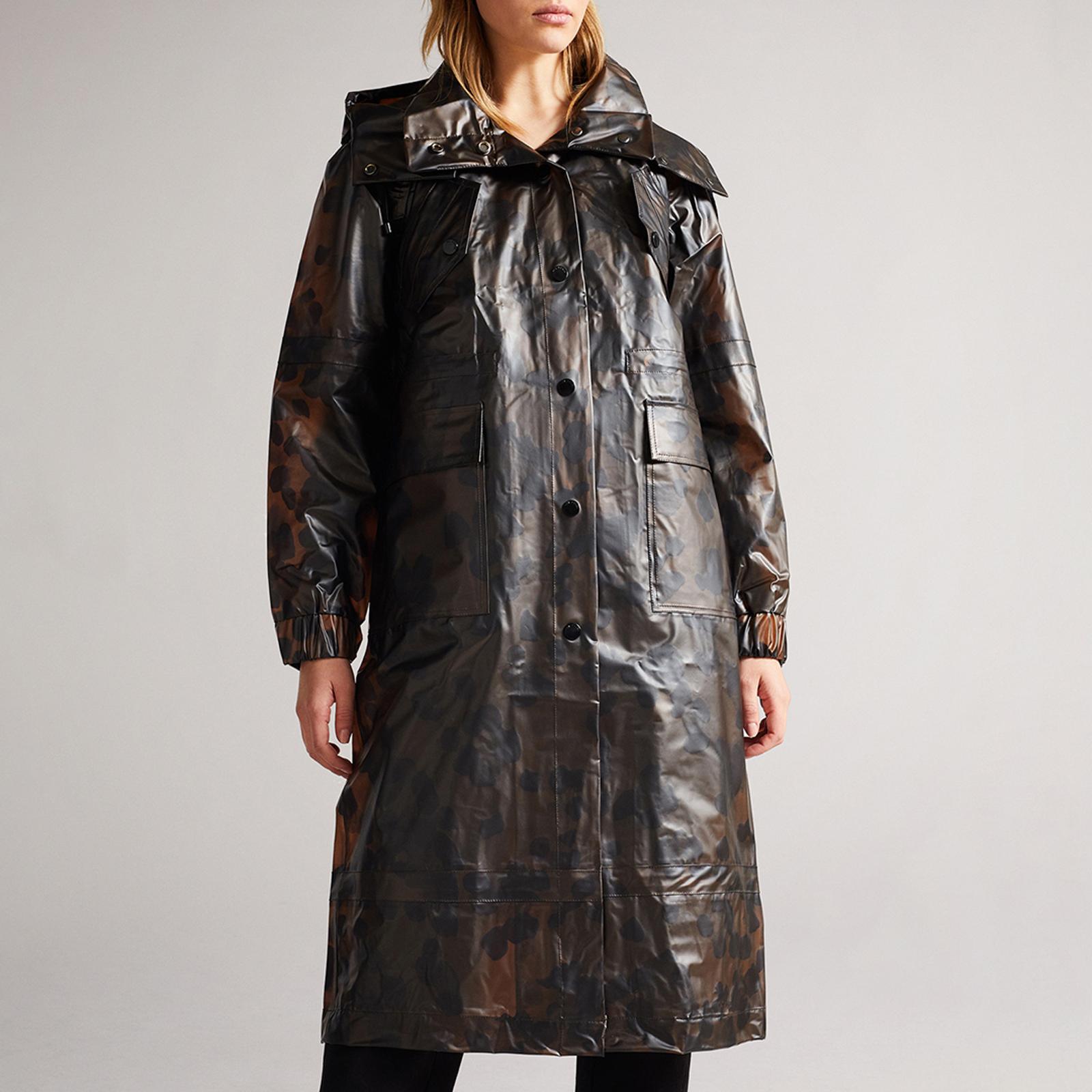 Brown Rosalei Translucent Rain Mac Coat - BrandAlley