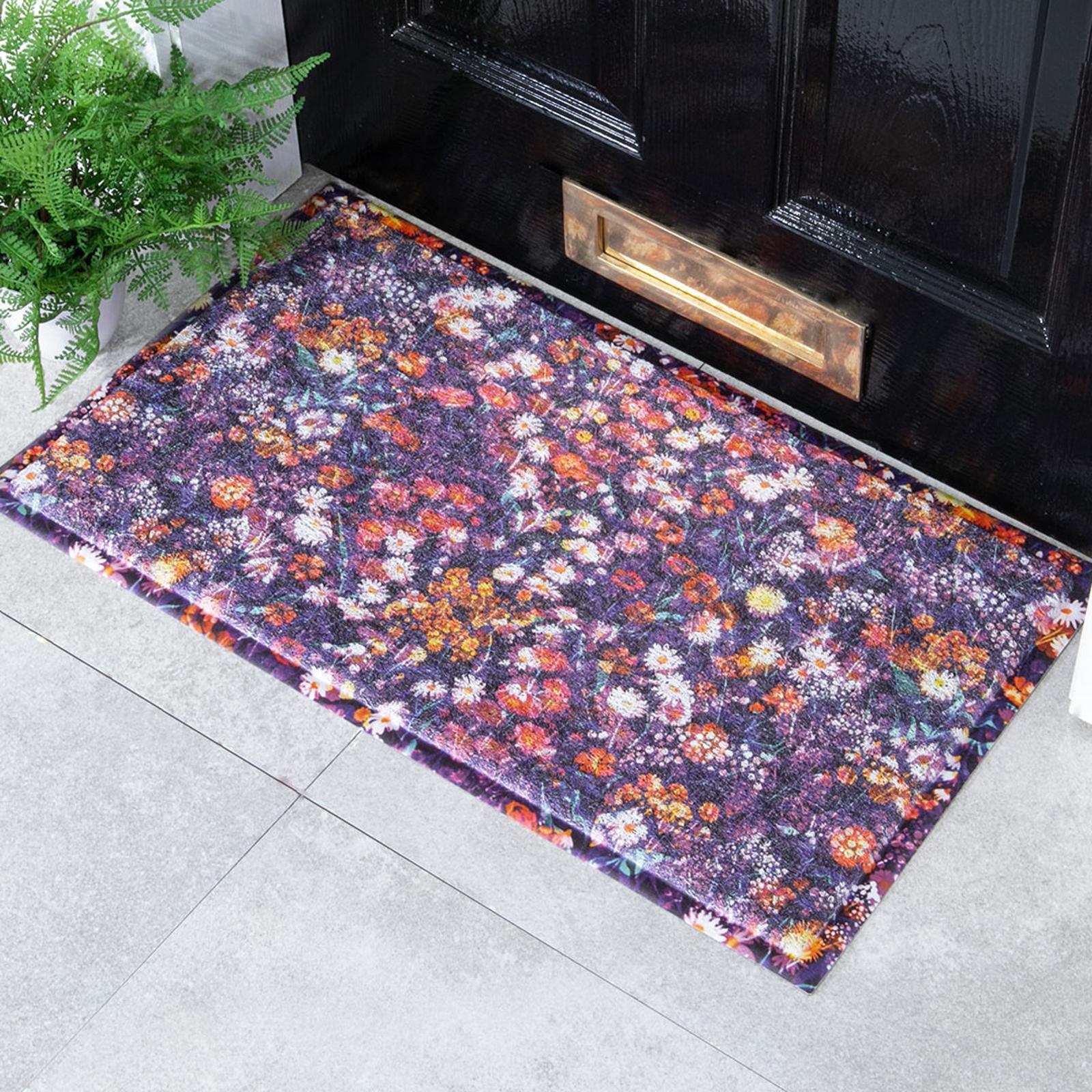 Wild Flower Pattern Doormat (70 x 40cm) - BrandAlley