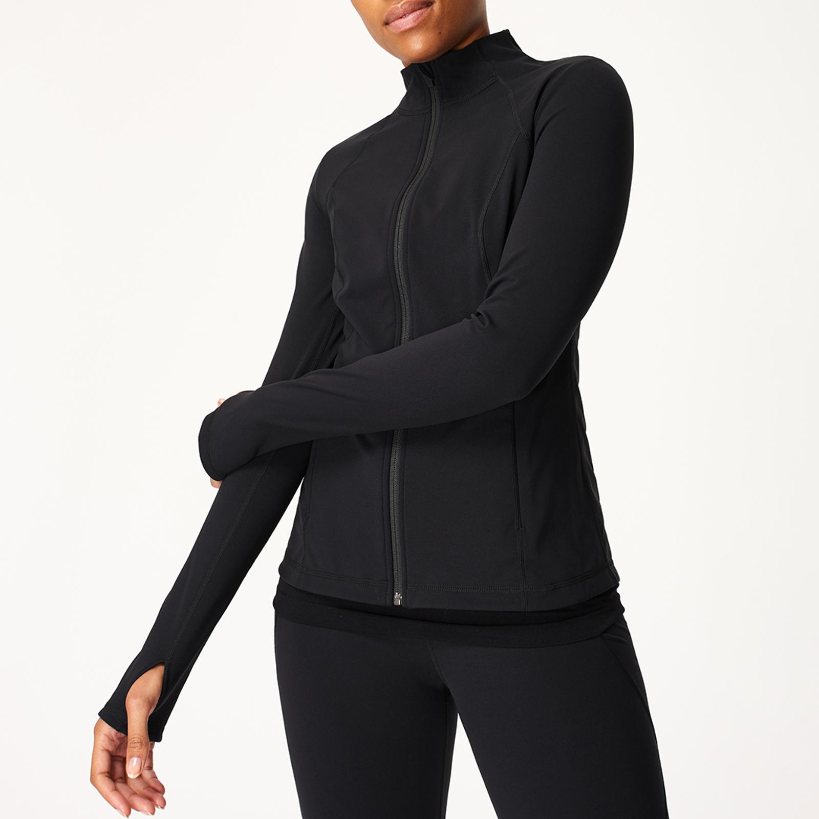 Black Power Workout Zip Through Jacket - BrandAlley