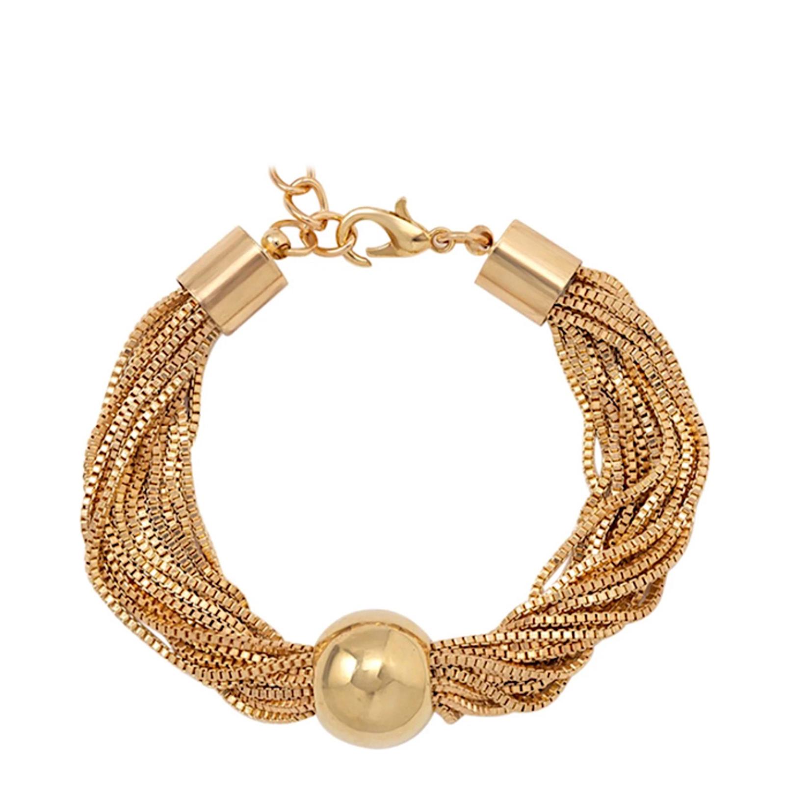 18K Gold Layer Chain Bracelet - BrandAlley