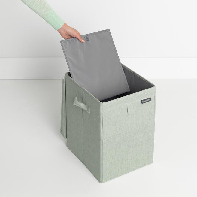 Pepper Green Stackable Laundry Box, 35L - BrandAlley