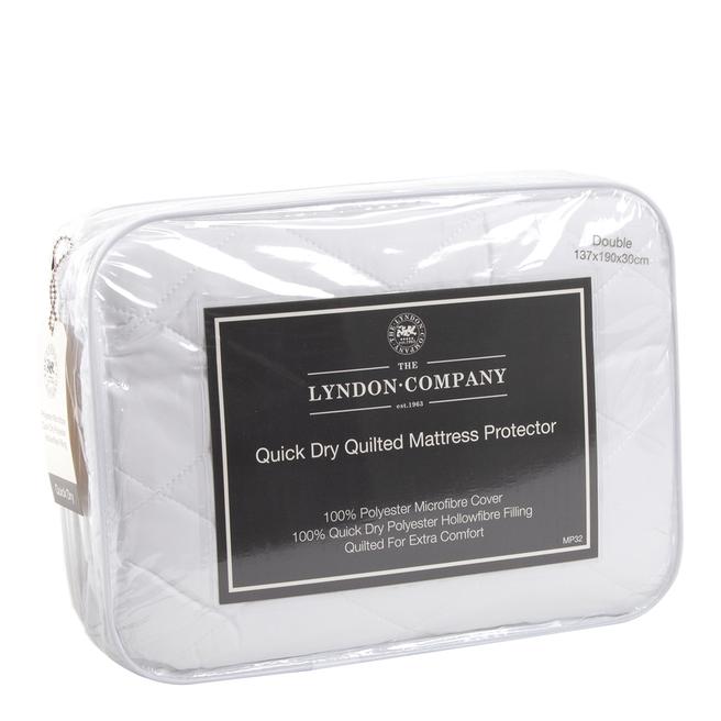 Cotton Quilted Double Mattress Protector - BrandAlley
