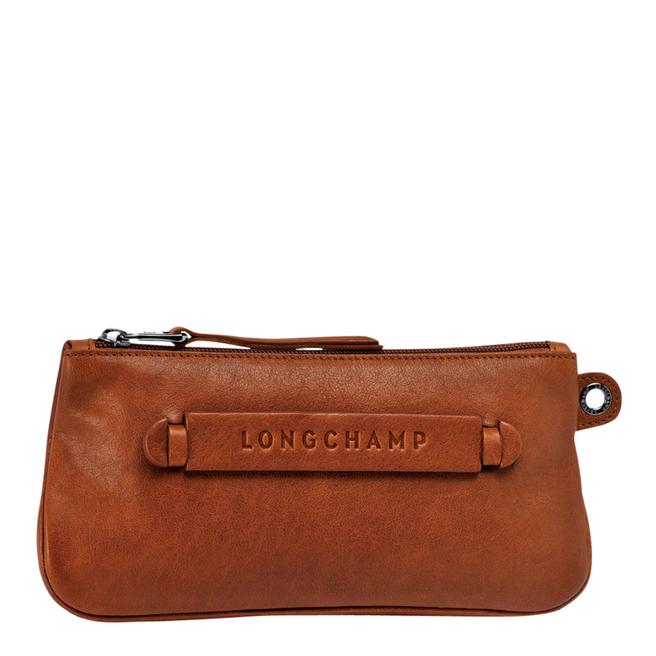 Cognac Longchamp 3D Pouch - BrandAlley