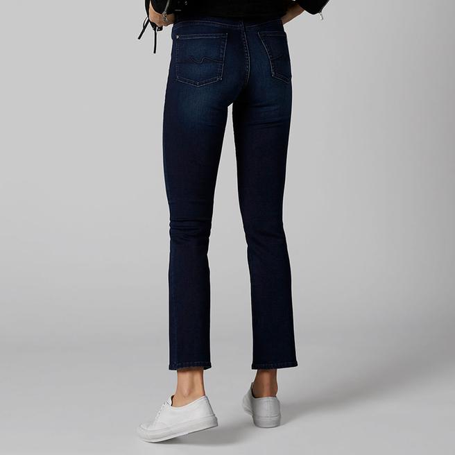 Indigo Stretch Straight Leg Jeans - BrandAlley