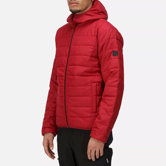 Dark Red Padded Puffer Jacket - BrandAlley