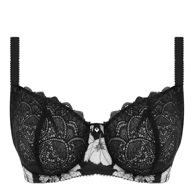 Black Olivia Vertical Seam Bra - BrandAlley