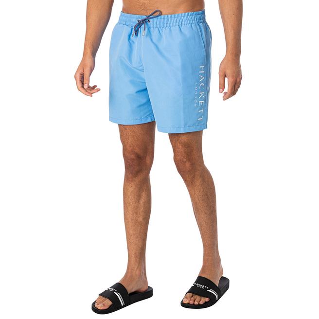 Light Blue Side Logo Swimming Trunks - BrandAlley