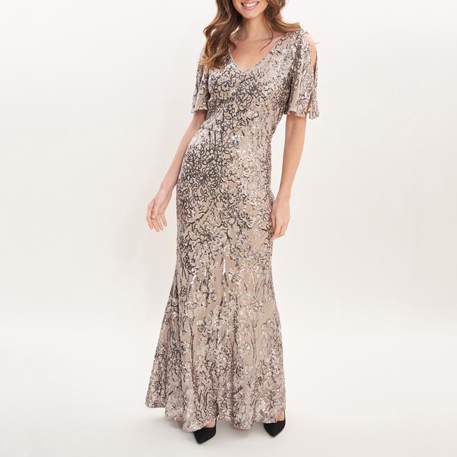 Mink Jeselle Sequin Gown - BrandAlley