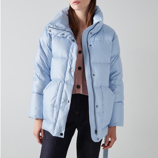 Light Blue Morzine Belted Puffer Jacket - BrandAlley
