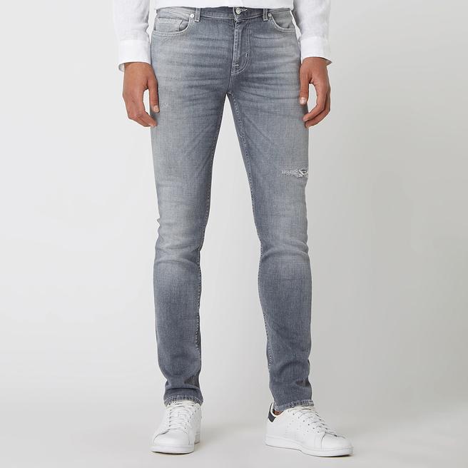 Grey Wash Ronnie Stretch Jeans - BrandAlley
