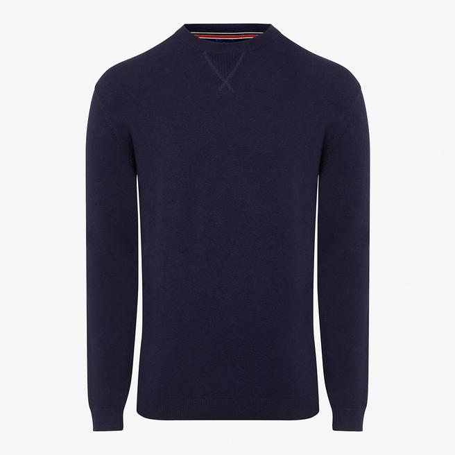 Navy Crew Neck Jumper - BrandAlley