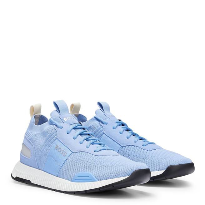Light Blue Titanium Trainers - BrandAlley