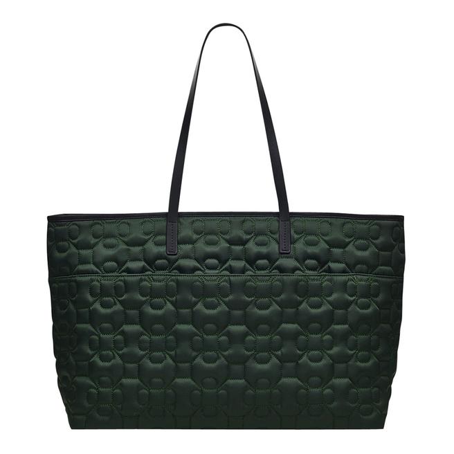 Dark Green Large Ziptop Tote - BrandAlley