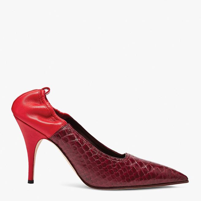 Burgundy/Red Pointed Heels - BrandAlley