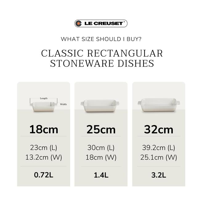 Meringue Rectangle Dish, 32cm - BrandAlley