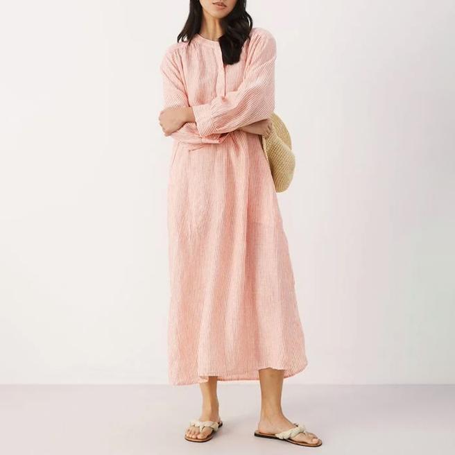 Light Pink Linen Dress - BrandAlley