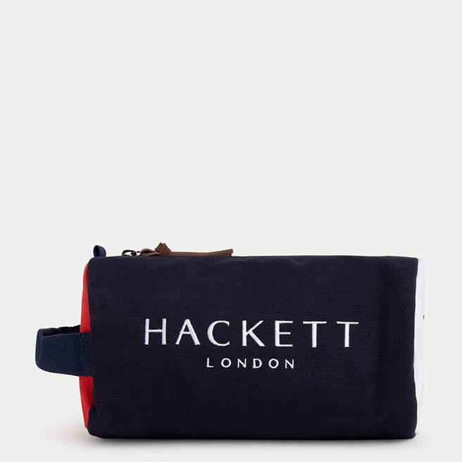 Navy/White Cotton Wash Bag - BrandAlley