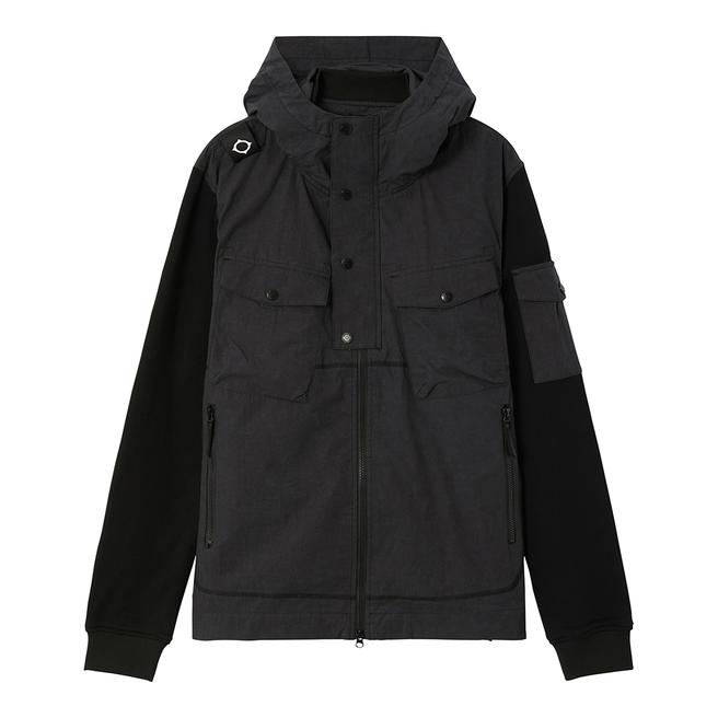 Black Lightweight Hooded Cotton Jacket - BrandAlley