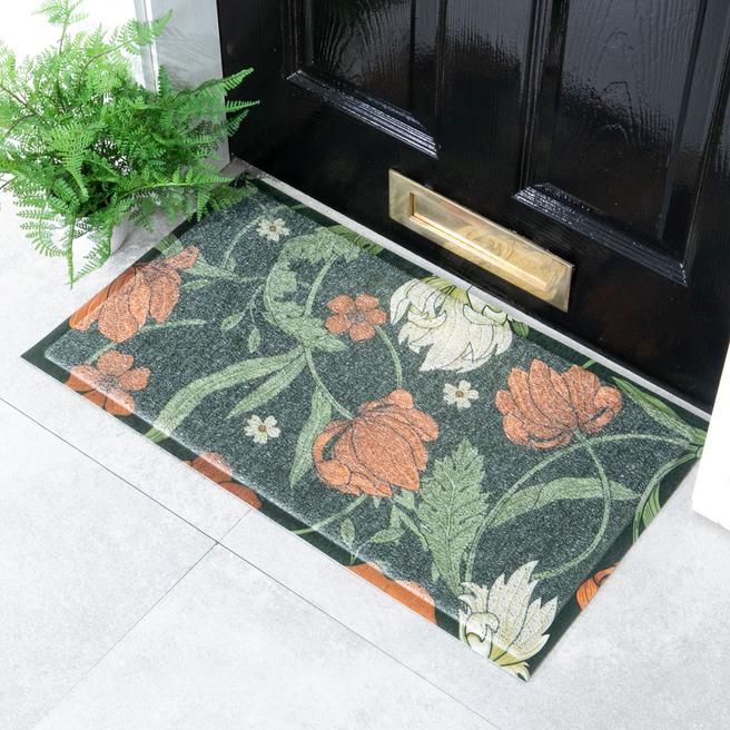 Rose Pattern Doormat (70 x 40cm) - BrandAlley